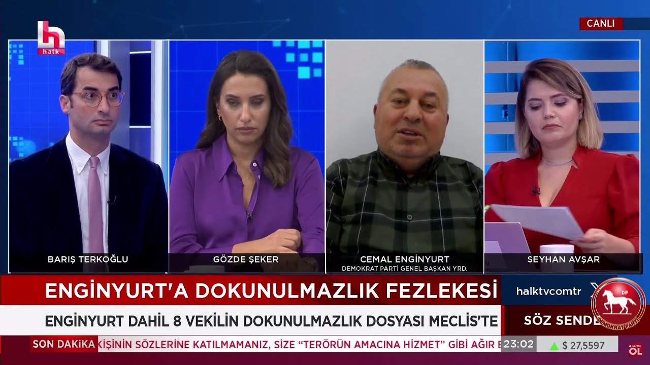 Demokrat Parti Genel Başkan Yardımcısı Cemal Enginyurt Halk TV'de ...
