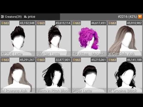 IMVU items from featured creators, sorted by just price. - YouTube