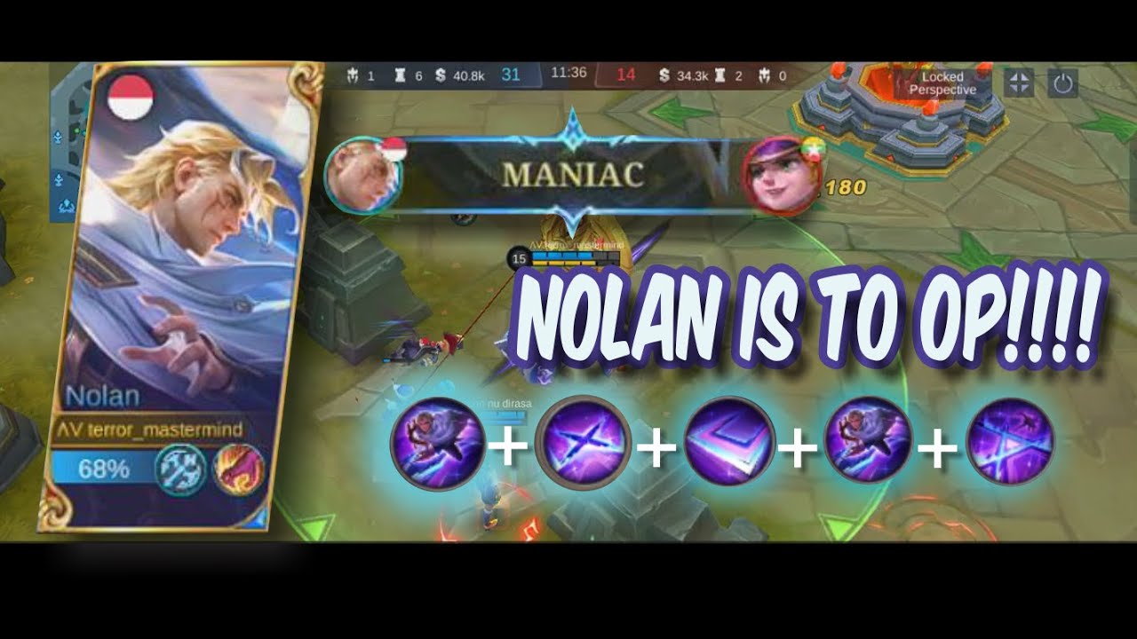Mastering Nolan MLBB: Dominating the Game and Get Maniac - YouTube