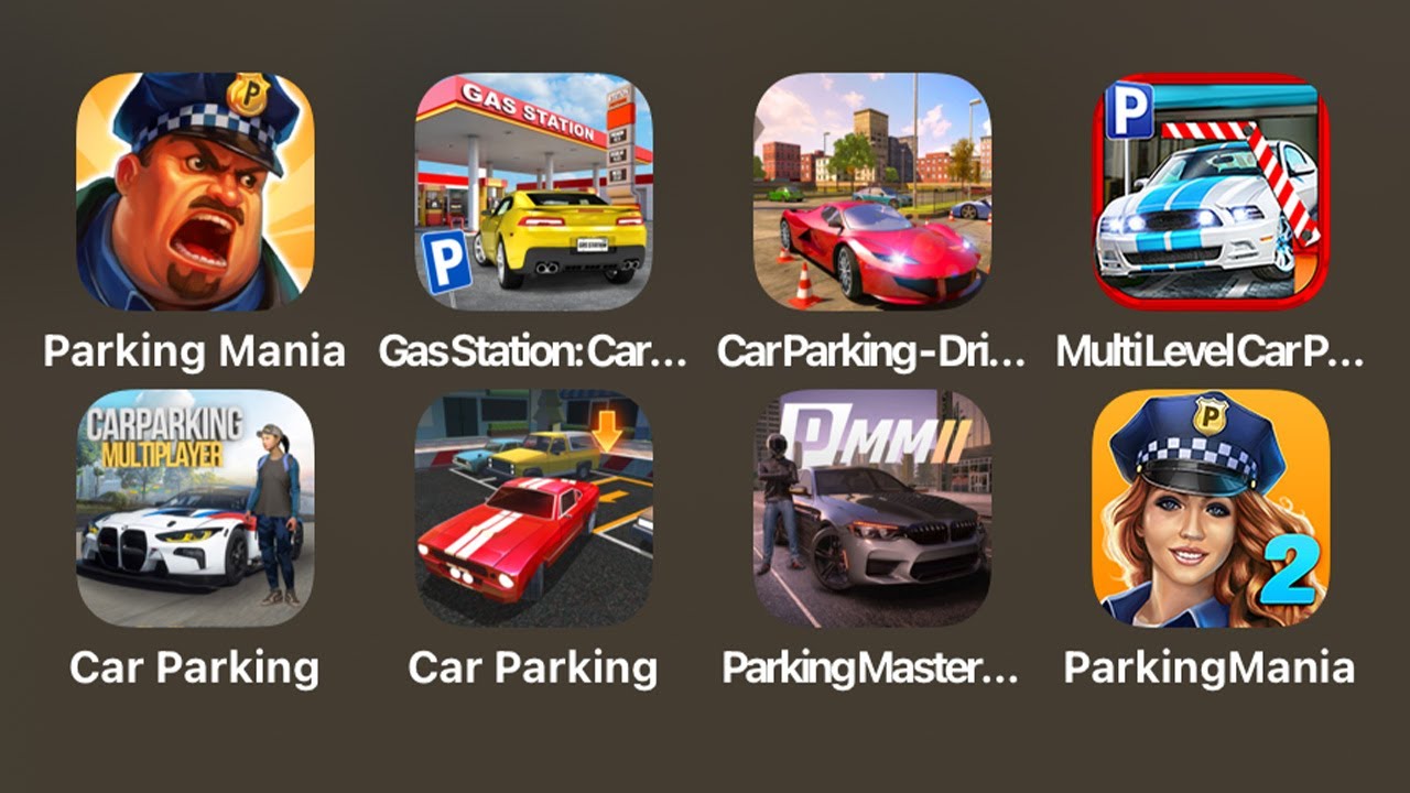 Parking Mania,Gas Station: Car Parking,Car Parking Driving School,Multi ...