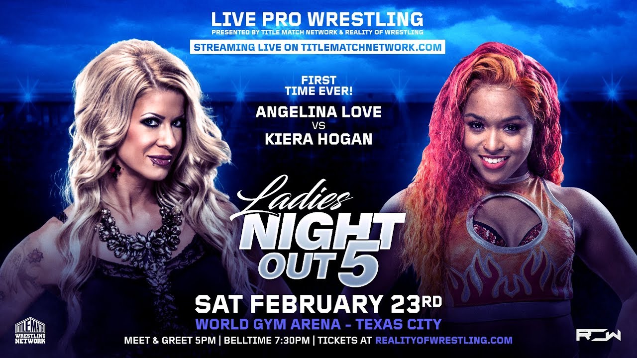 Ladies Night Out 5: Match Announcements - Live iPPV on Title Match ...