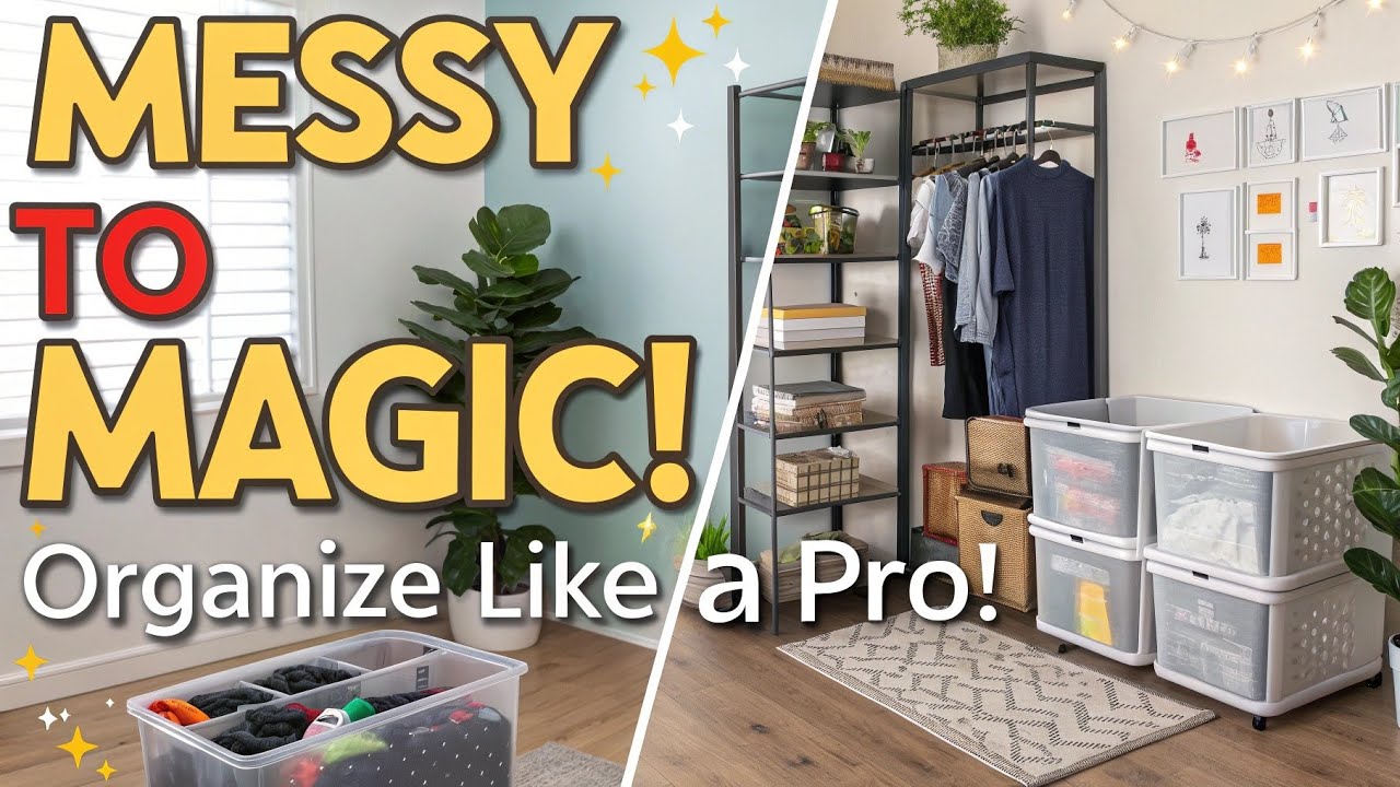 "Easy Home Organization Ideas for a Clutter-Free Life" - YouTube