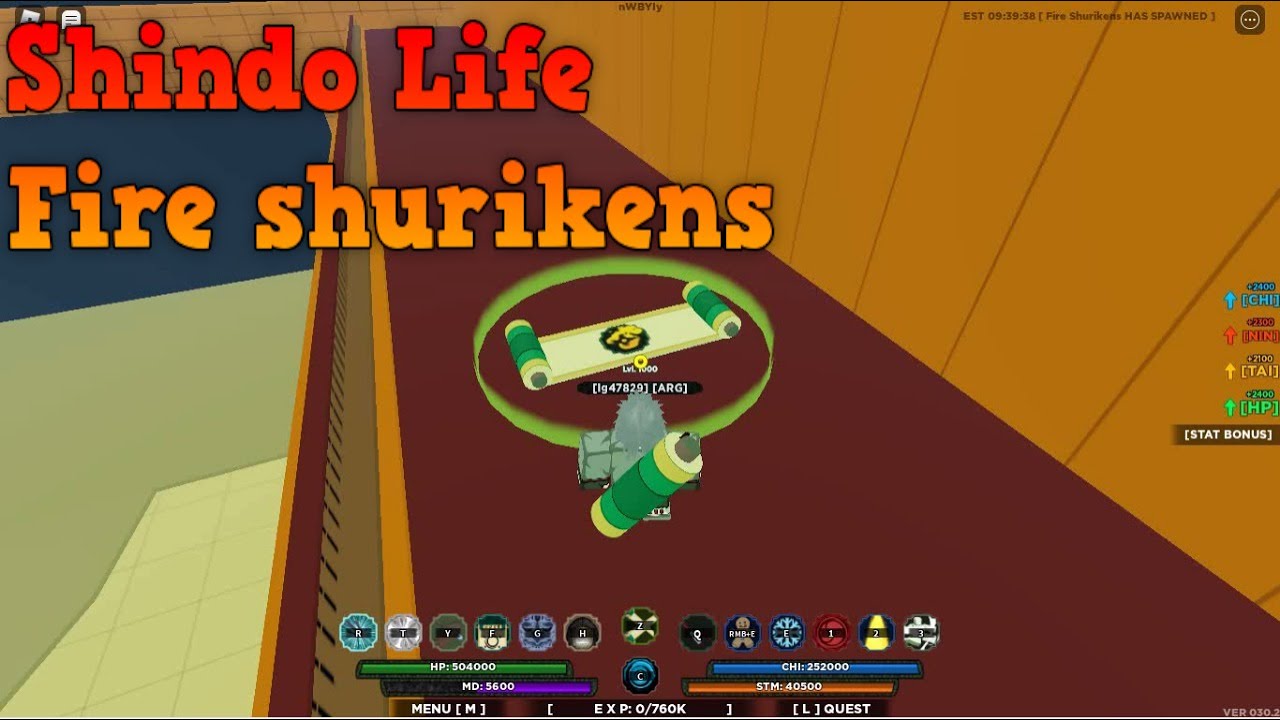 Shindo Life Fire (Shurikens Spawn Location) | ROBLOX - YouTube