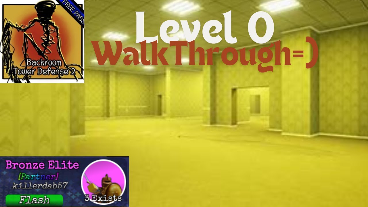 🟡 Level 0 Walkthrough: Beginner’s Guide to Backrooms Tower Defense 2! 👾 - YouTube