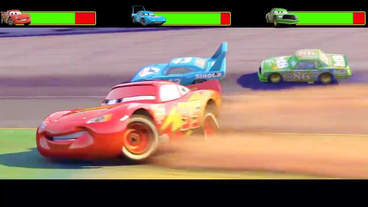 Cars Final & Crash Scene With HealthBars - Remake (1080 HD) - YouTube