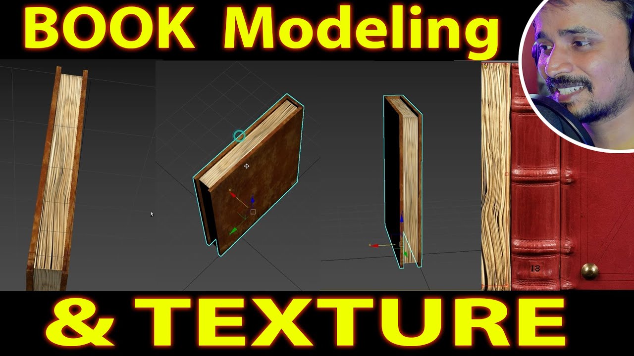 BOOK MODELING WITH TEXTURE | kaboomtechx - YouTube