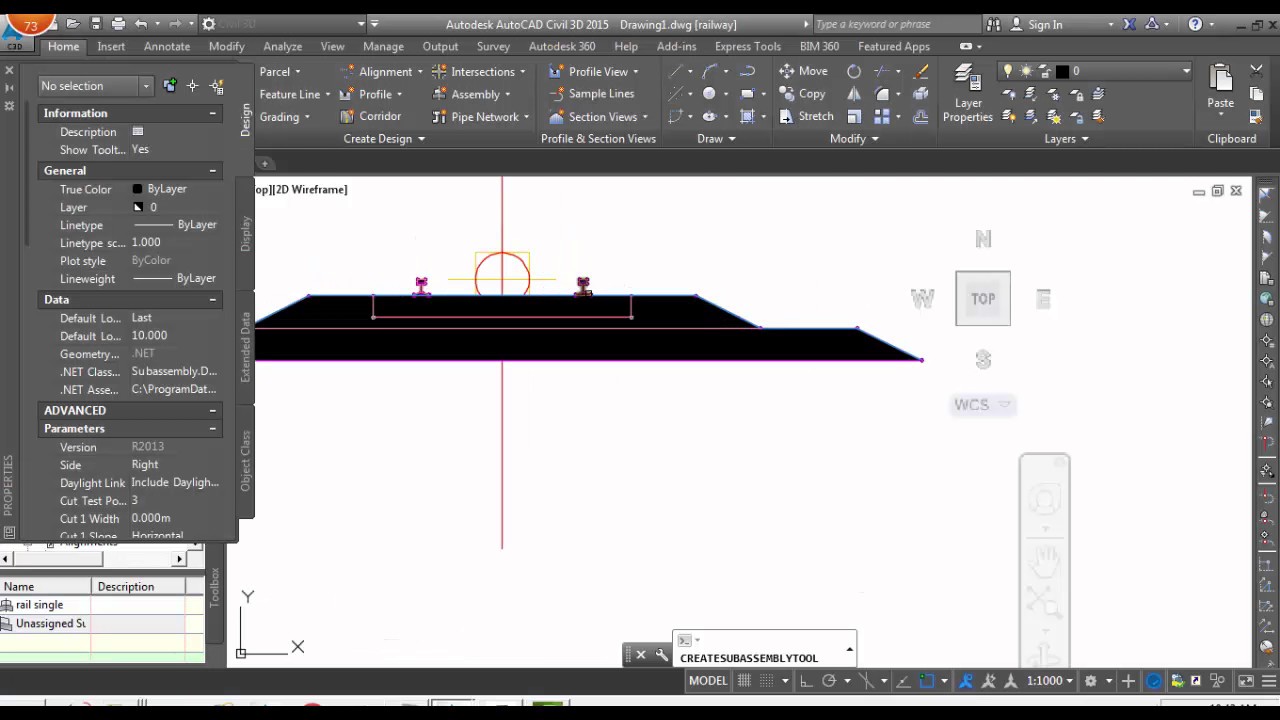 Design Single railway project using civil 3d 2015 part 2 (Arabic) - YouTube