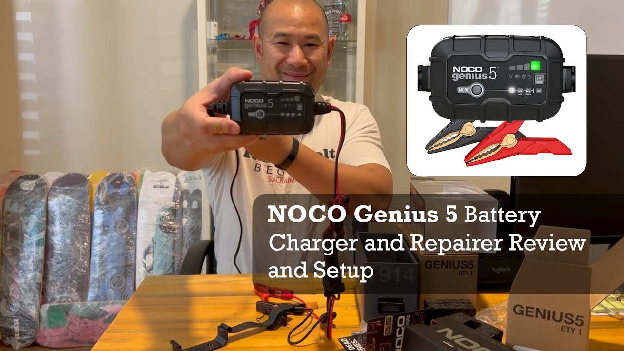 NOCO Genius 5 Battery Tender, Charger, and Repairer Review and Setup ...