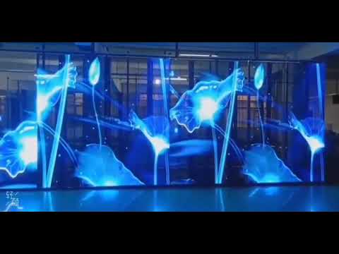 Transparent LED screen of new project - YouTube