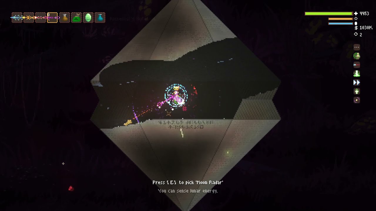 Noita - God Runs - Moon Radar and Spatial Awareness perks with some ...