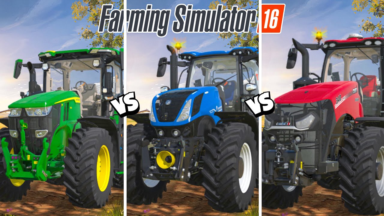 John Deere, New Holland & Case Tractor In Fs16 | Fs16 Multiplayer ...