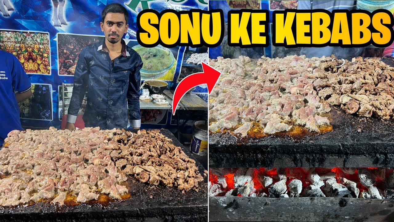 Sonu Kebab wale ka sabse tasty PATHAR ka gosht aur 250 Kg Mutton Marag ...