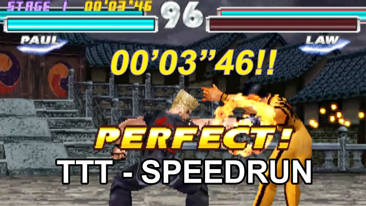 Tekken TAG Arcade - Speedrun Fast Kill | Paul Time Attack - YouTube
