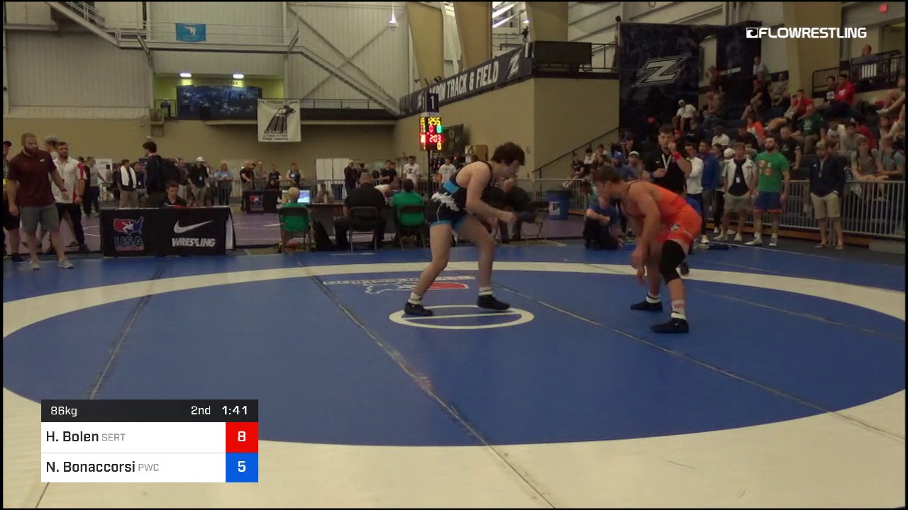 86 Kg Quarterfinal Hunter Bolen SERTC VT Vs Nino Bonaccorsi Pittsburgh ...