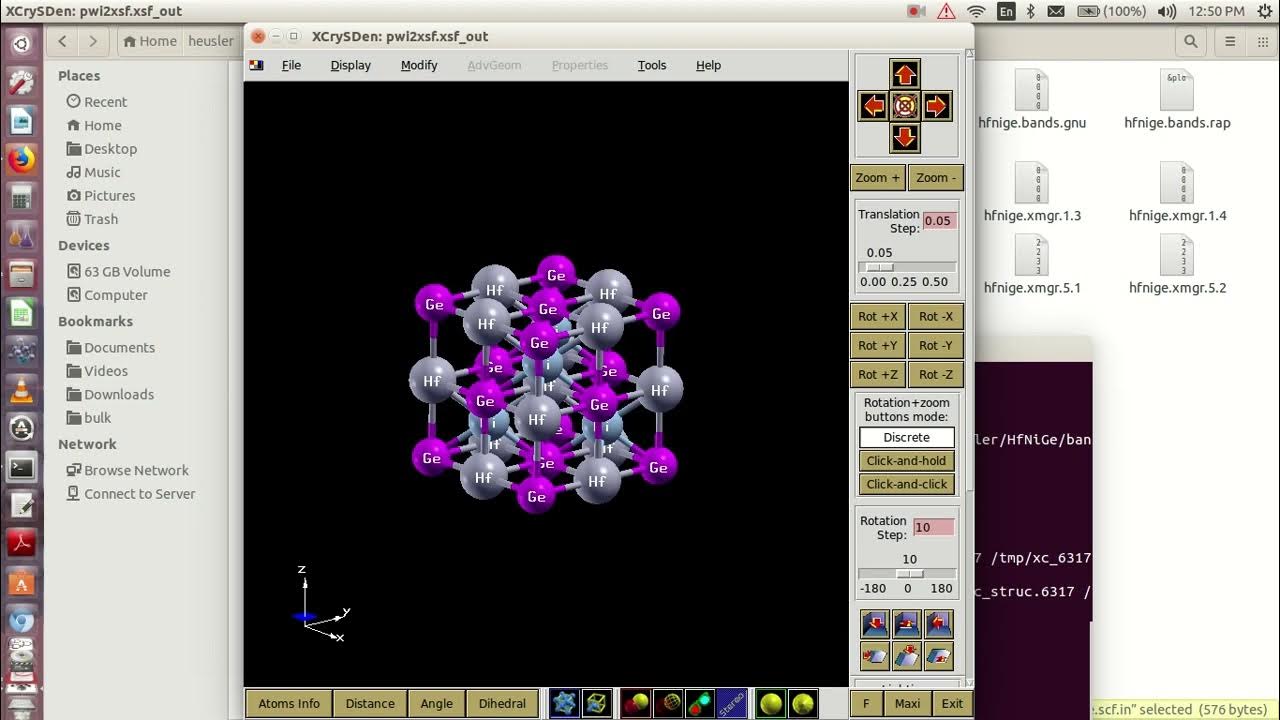 how to use xcrysden to view crystal structures - YouTube
