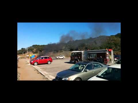 Baker Beach Car Fire 1-29-15