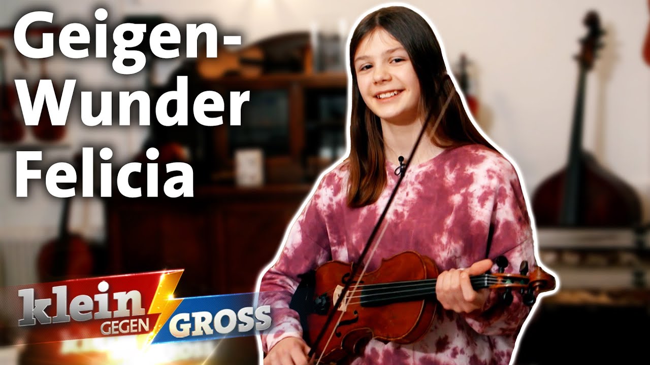 Felicia (12) spielt die 1. Geige im Orchester | Klein gegen Groß - YouTube