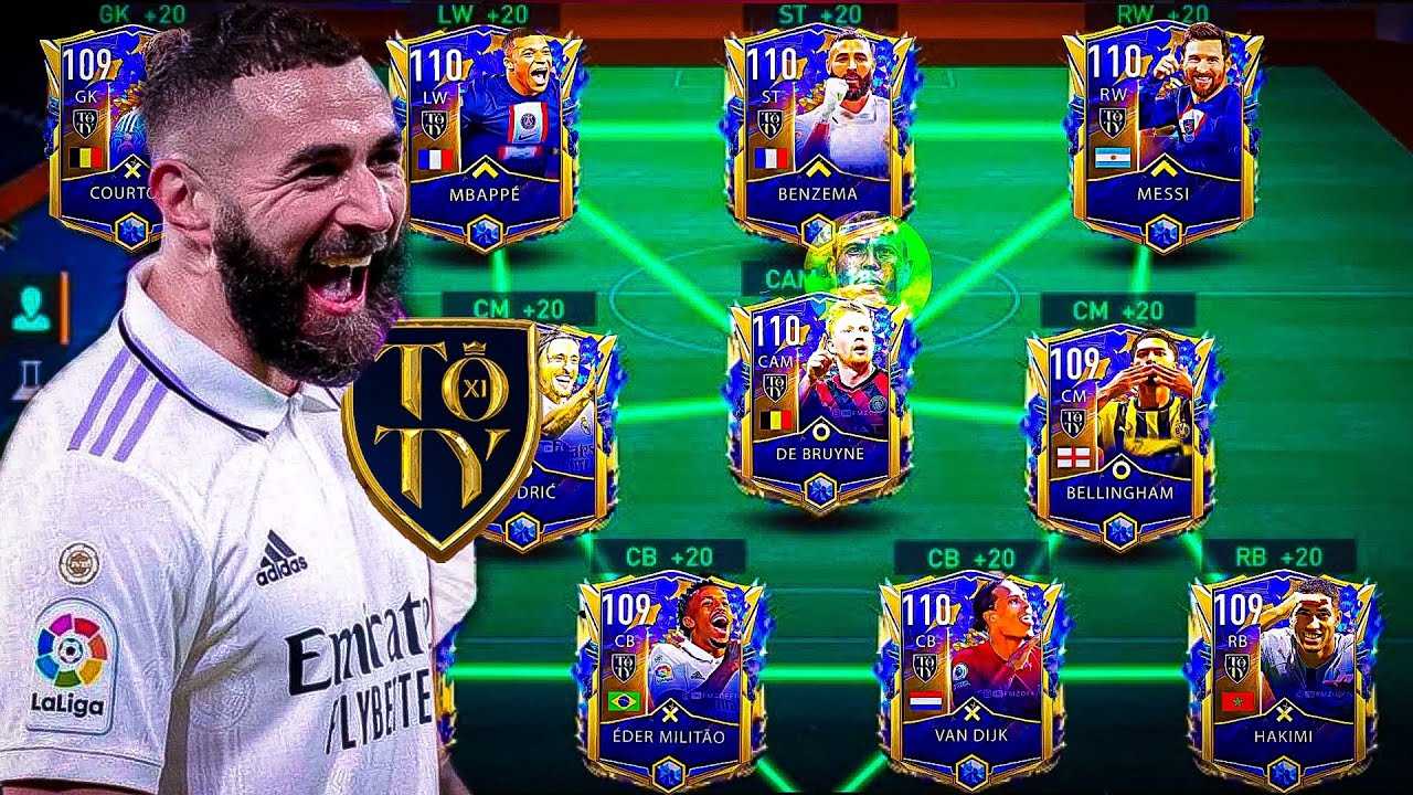 جربت تشكيلة السنةtoty قبل نزولها في لعبة فيفا موبايل 2023🤩🔥👌🏻 اقوى