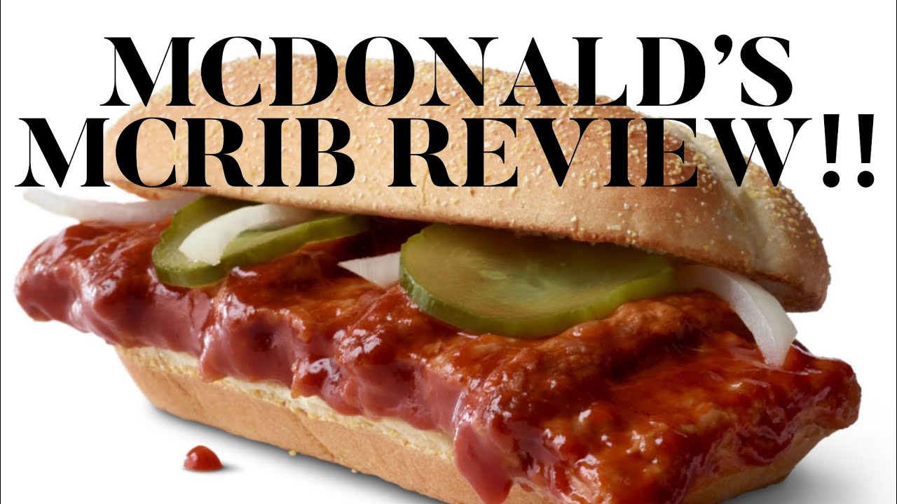 McDonald's McRib Review , The McDonald's McRib Is Back!! - YouTube