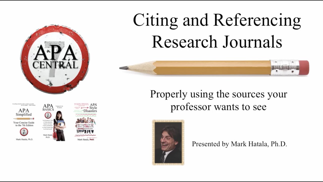 APA Style 7th Edition - Citing and Referencing Research Journals - APA ...