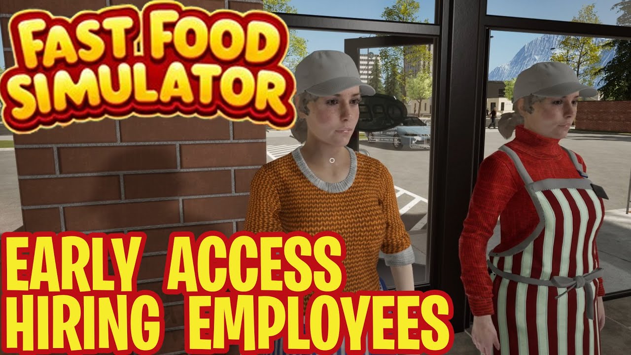 Fast Food Simulator | How to Hire and Use Employees (Server & Busser ...