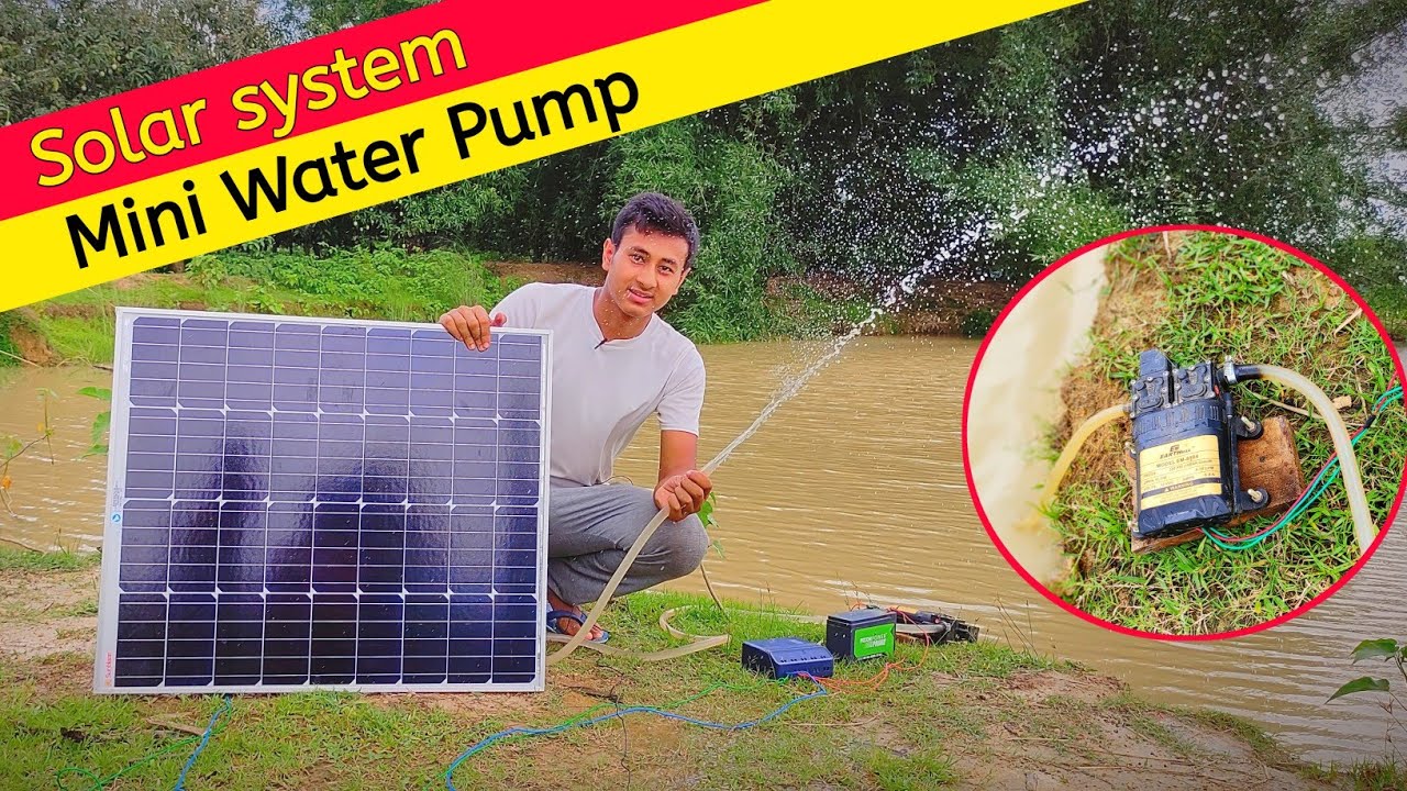 Solar system mini Water Pump ? - YouTube