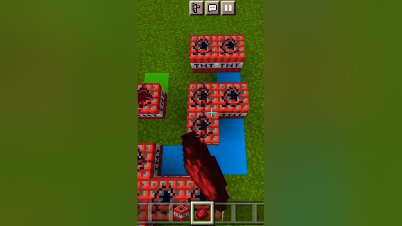Minecraft Tnt Heart Trick ️minecraftshorts Youtube