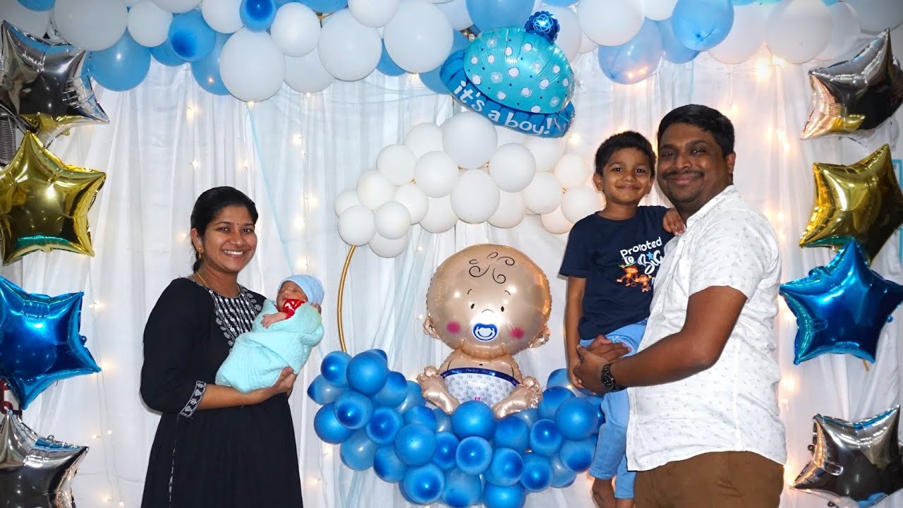 Welcome Home our little baby Aakash | Simple decor ideas | promotes as ...