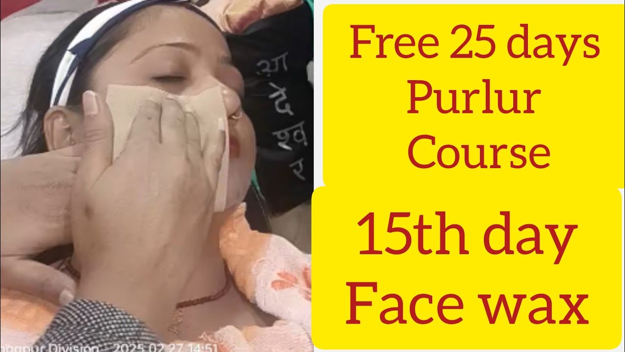 Face wax step by step ll free 25 days purlur course 😊 - YouTube