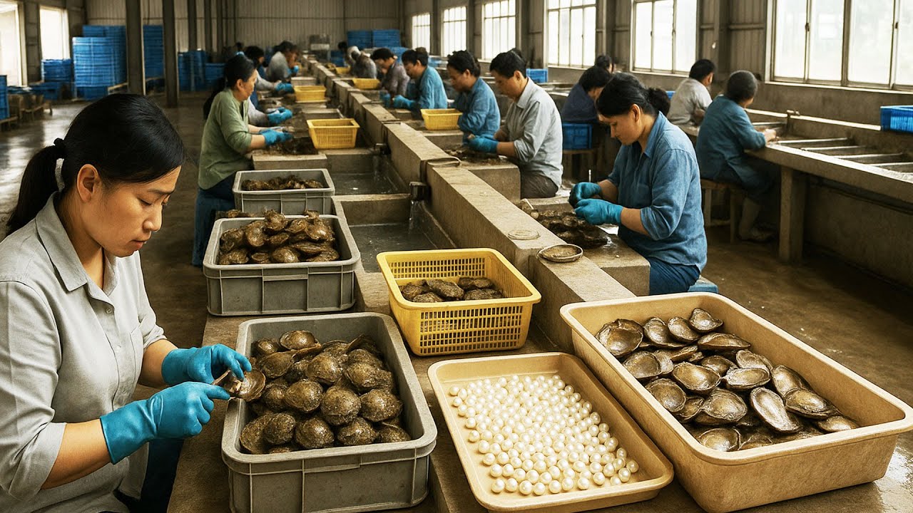 How It's Made: Pearl Processing Inside a Modern Factory – From Oysters ...
