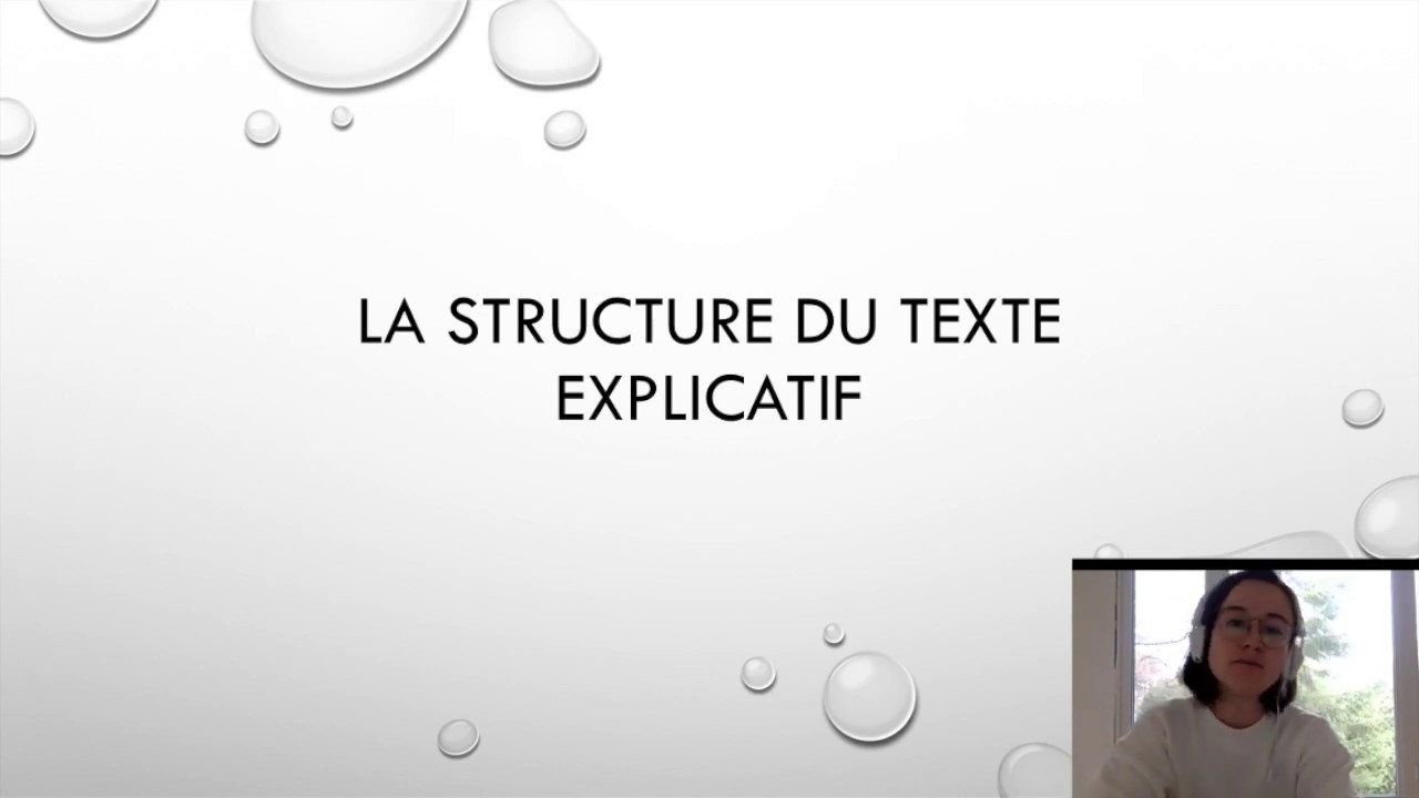 La structure du texte explicatif - YouTube