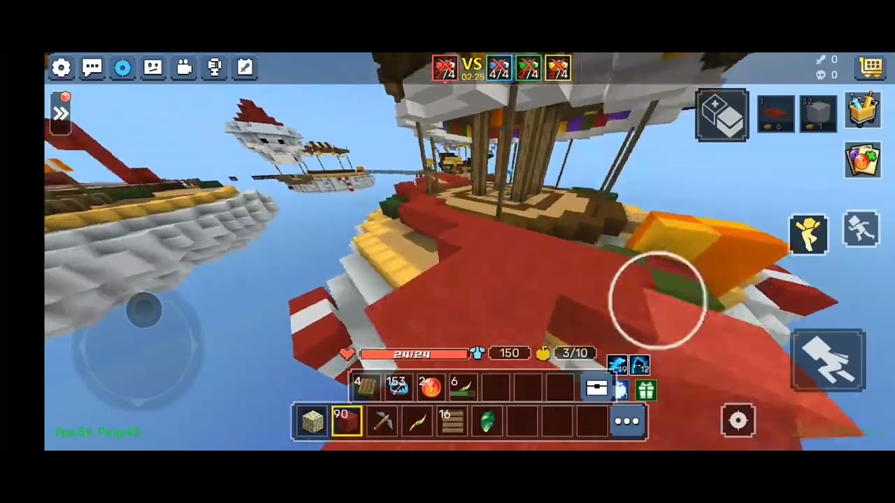 aim with play bedwars blockman go [gameplay] - YouTube