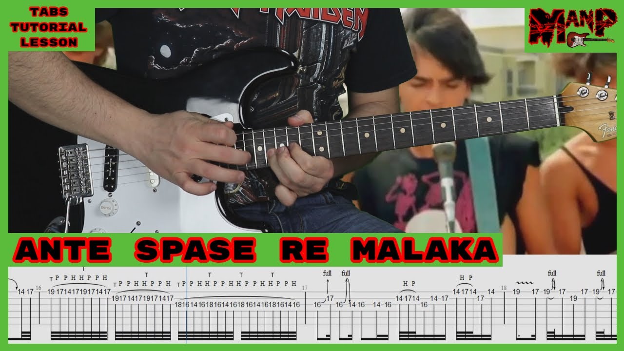 Ante Spase Re Malaka || Guitar Tab || Tutorial || Lesson - YouTube