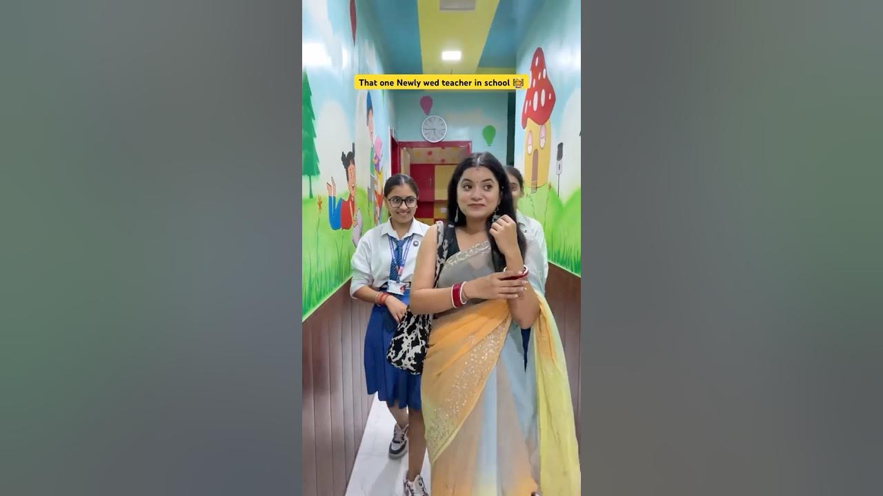 That one newly wed teacher in school 👩‍🏫 #shorts #ytshorts #sejalgabashorts #teacher - YouTube