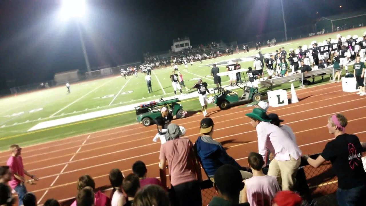 WBHS storming field after homecoming win - YouTube
