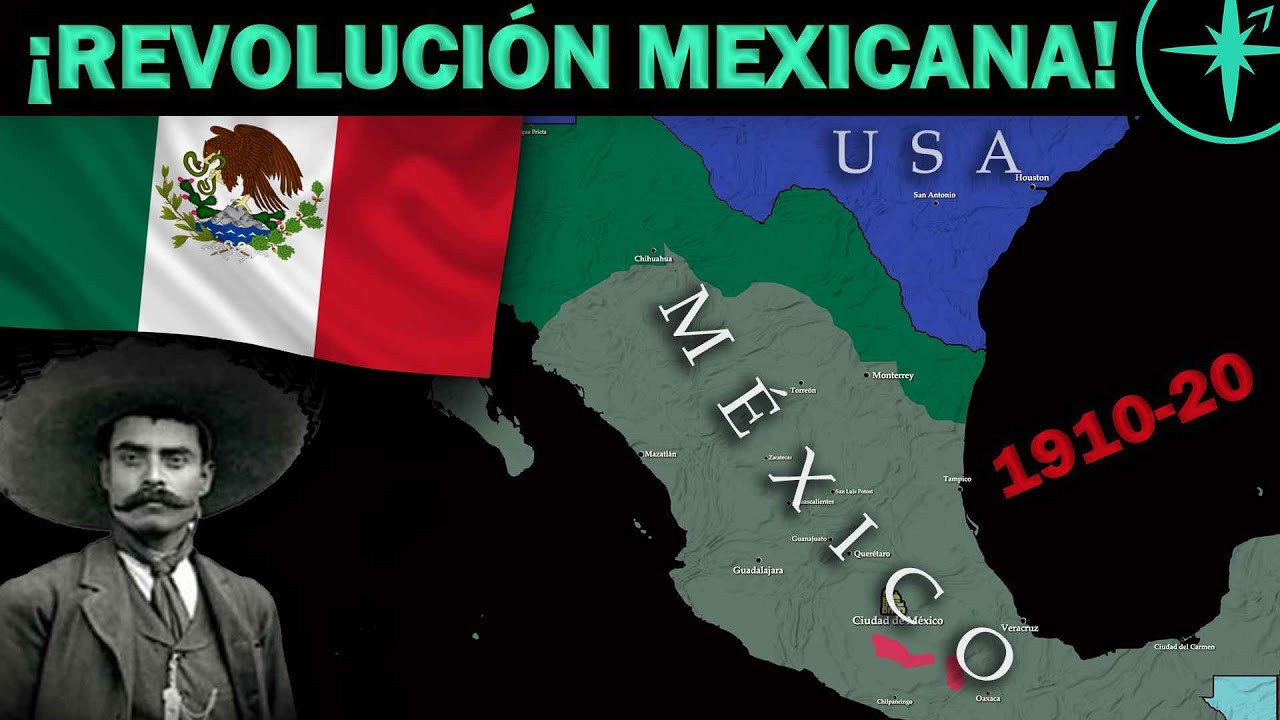 Mapa De Mexico Durante La Revolucion Mexicana 1910