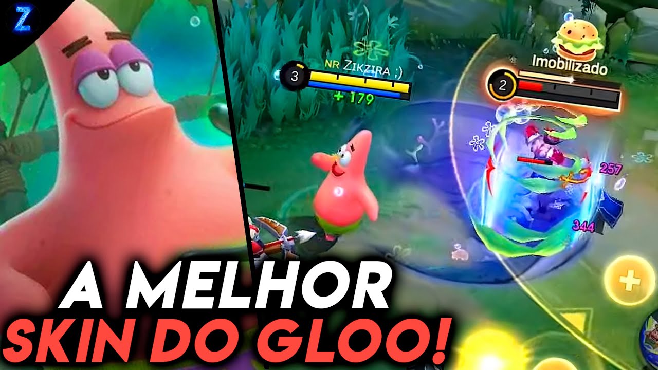 Mobile Legends: Gameplay de Gloo com a Skin do Patrick Estrela ...