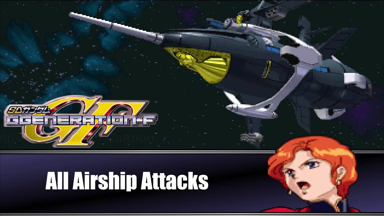 [ENG Sub]SD Gundam G Generation F - All Airships Attacks - YouTube