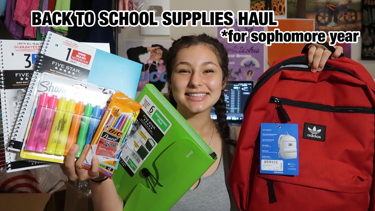 BACK TO SCHOOL SUPPLIES HAUL SOPHOMORE YEAR 2019 Giveaway YouTube back-to-school-supplies-haul-sophomore-year-2019-giveaway-youtube