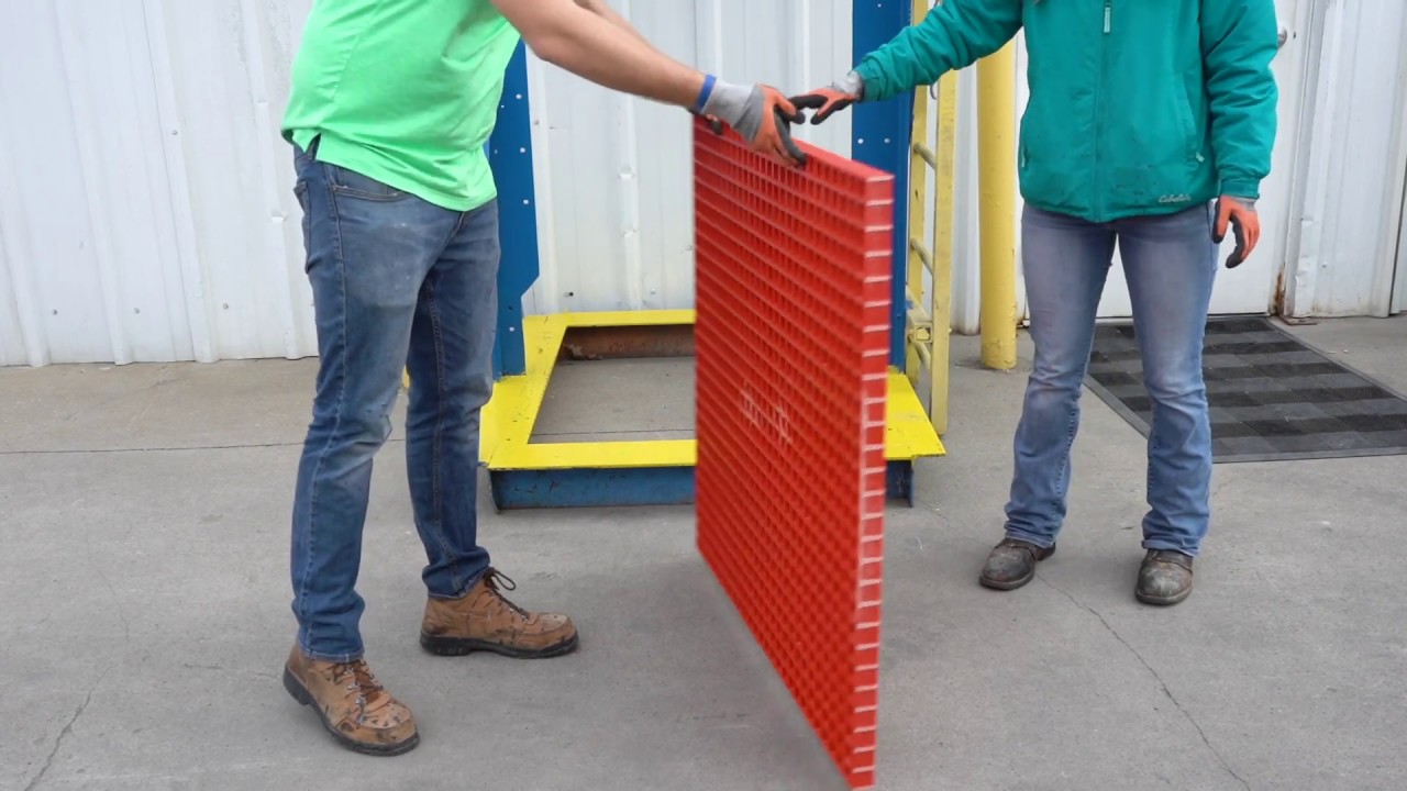 Fibergrate Composite Structures Drop Test 2019 - YouTube