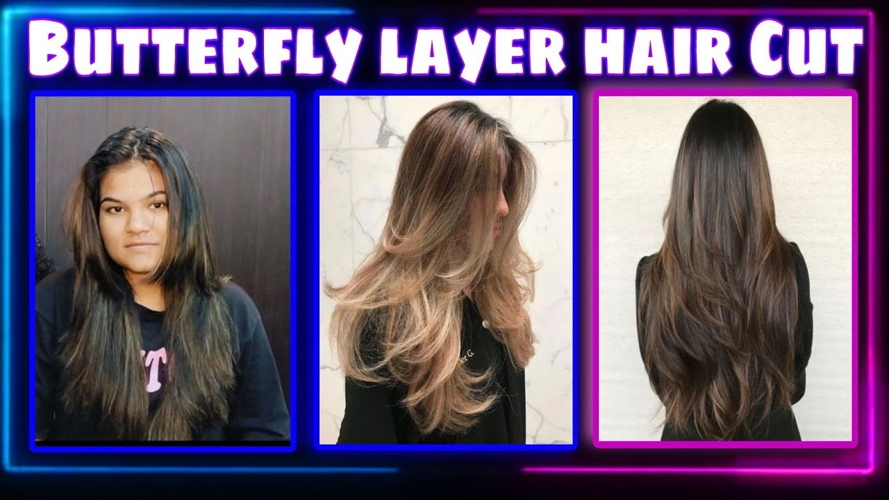How to do butterfly layered hair cut Butterfly layered Hair Cut kaise ...