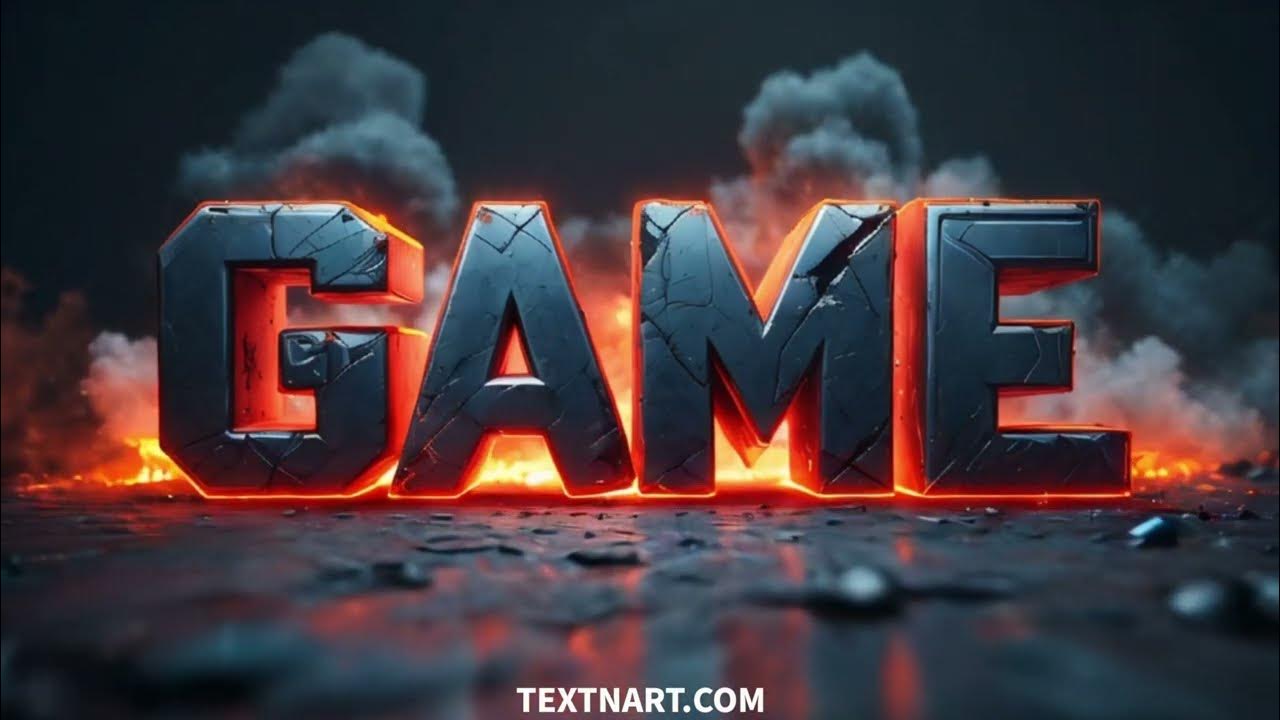 Epic 3D Text Effect: Animate 'GAME' with Fire & AI in After Effects | TextnArt Tutorial - YouTube