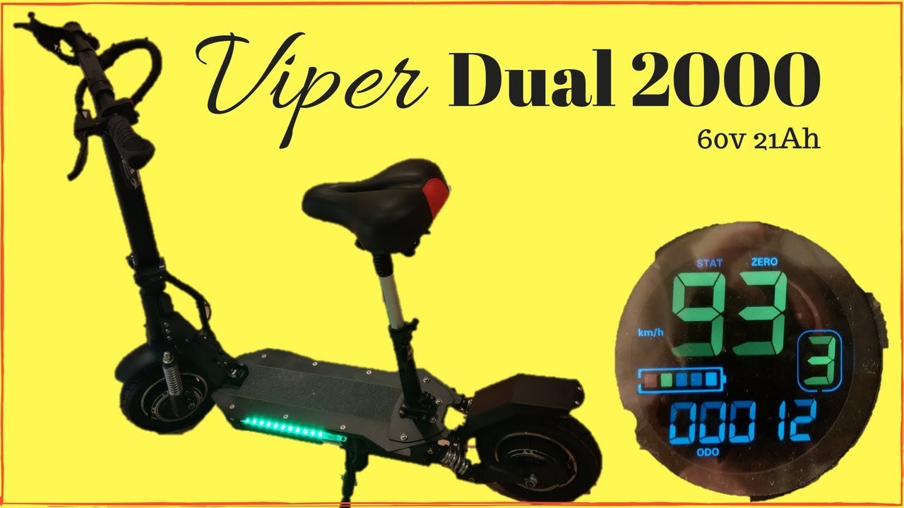 Viper Dual 2000 60v Electric Scooter - 70+km/h - YouTube