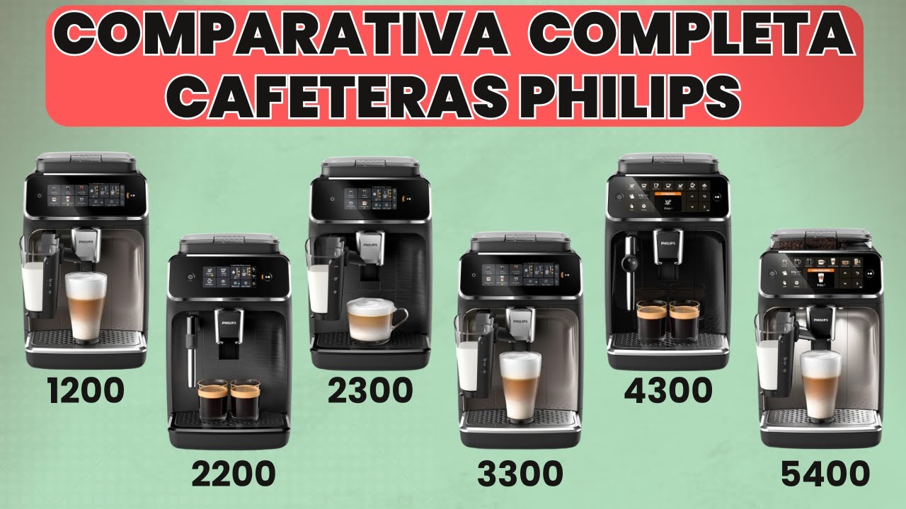 COMPARATIVA de Cafeteras SUPERAUTOMÁTICAS PHILIPS - YouTube
