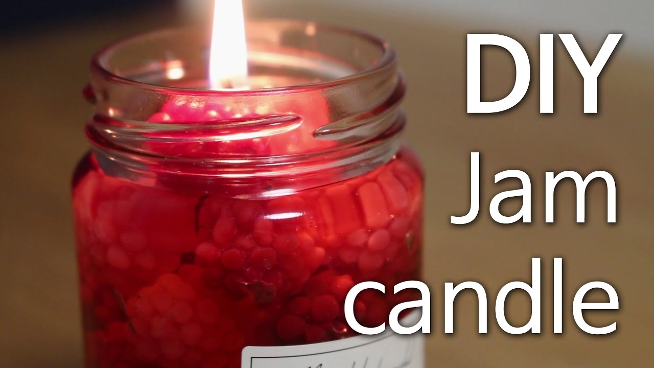 DIY Jam Candle l How to make Gel Jam Candle - YouTube