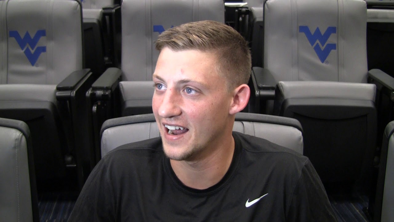 BlueGoldNews.com: WVU Football Evan Staley 9/17/19 - YouTube