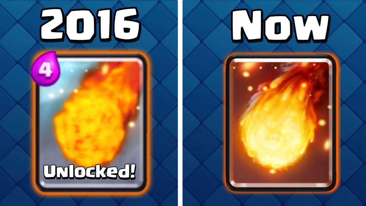 Fireball in 2016 vs Now - Clash Royale - YouTube