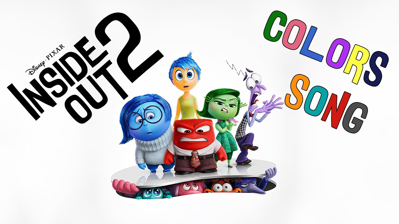 Inside Out 2 Colors Song Animated Music Video | Rhymes for Kids | Super ...