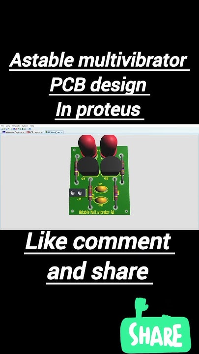 Astable multivibrator work, Astable Multivibrator in Proteus Astable multivibrator using ...