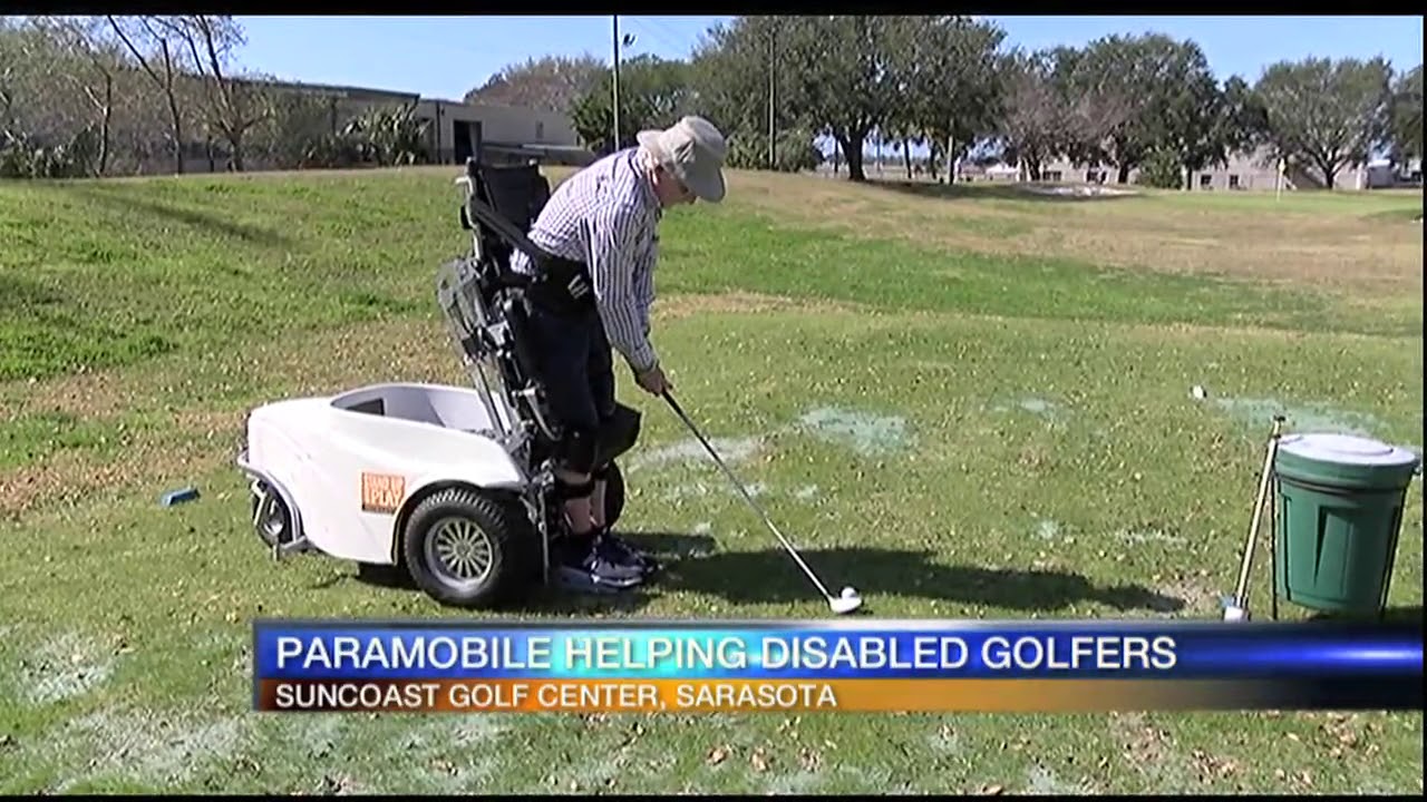 Paramobile helping golfers - YouTube